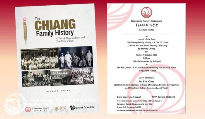 Book Launch: The Chiang Family History – genealogysocietysingapore.com